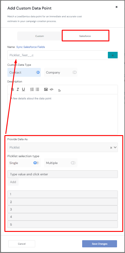 Creating Custom Data Points – LeadGenius Creating Custom Data Points – LeadGenius