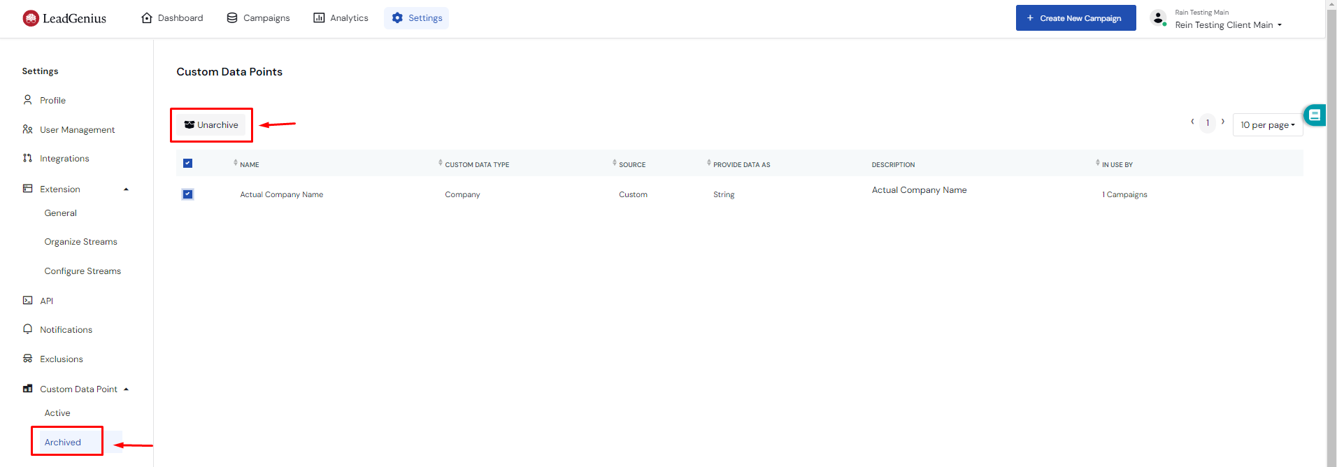 Archiving Custom Data Points – LeadGenius Archiving Custom Data Points – LeadGenius